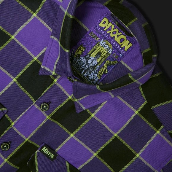 DIXXON | Shirts | Dixxon Flannel X Misfits Collab Earth Ad Limited ...